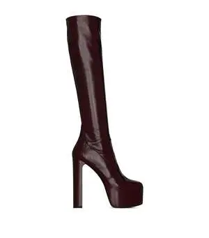 Saint Laurent Leather Billy Knee-high Boots 95