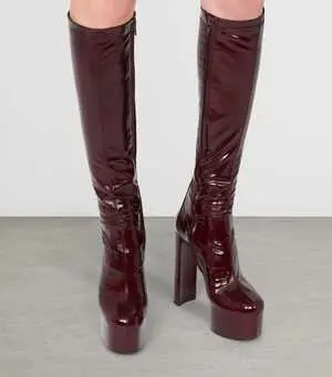 Saint Laurent Leather Billy Knee-high Boots 95