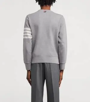 Thom Browne Cotton Embroidered Bird Sweatshirt - Grey