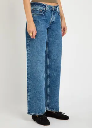AGOLDE Low Rise Straight-leg Jeans - Blue