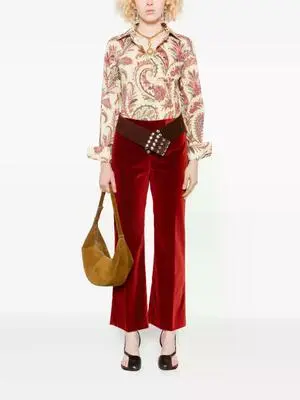Etro Velvet Texture Trousers