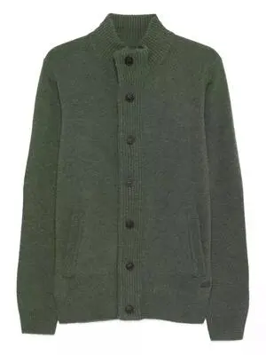 Barbour Wool Cardigan - Green