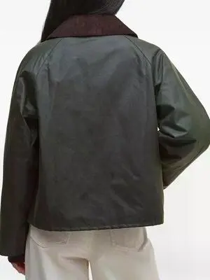 Barbour Zip-front Jacket With Corduroy Collar