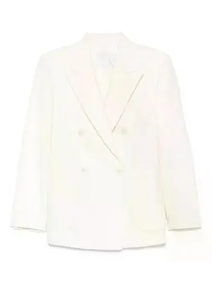 Eleventy Double-breasted Wool Jacket - Neutrals