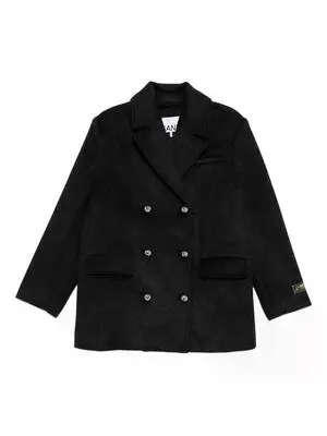 GANNI Double-breasted Jacket - Grey