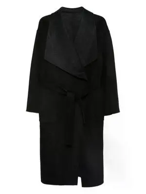 THE DYNAMIS STUDIO Belted Wrap Single-breasted Coat