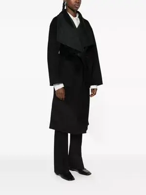 THE DYNAMIS STUDIO Belted Wrap Single-breasted Coat
