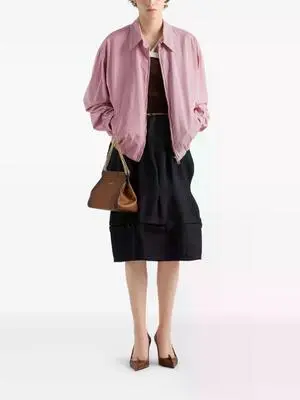 Prada Shirt-collar Welt-pocket Jacket - Pink