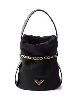 Prada Mini Bucket Bag With Chain