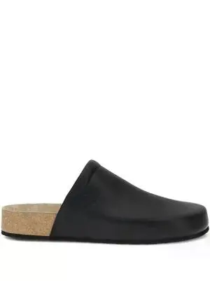 Balenciaga X Scholl Leather Clogs - Black
