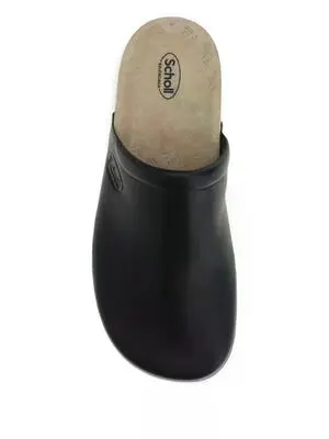 Balenciaga X Scholl Leather Clogs - Black