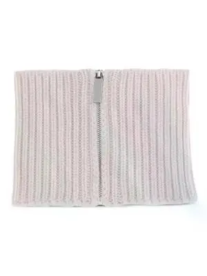 SA SU PHI Ribbed Zip-fastening Scarf - Pink