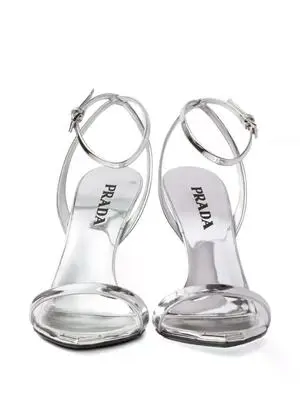 Prada 80mm Ankle-strap Leather Sandals