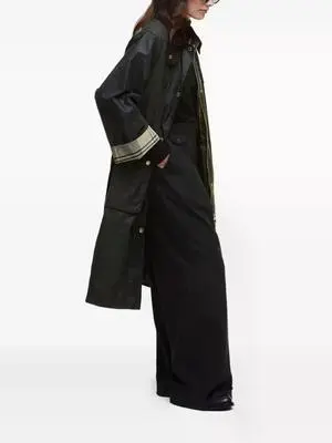 Barbour Belted Tartan-cuff Coat - Black
