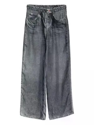 PIERRE-LOUIS MASCIA Aloe Wide-leg Silk Trousers - Grey