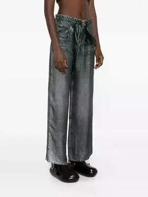 PIERRE-LOUIS MASCIA Aloe Wide-leg Silk Trousers - Grey