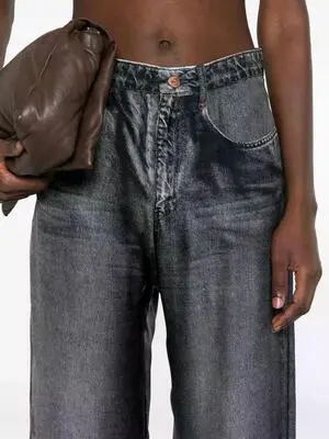 PIERRE-LOUIS MASCIA Aloe Wide-leg Silk Trousers - Grey