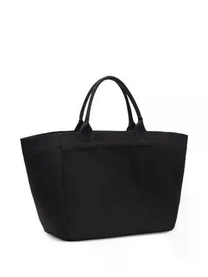 GANNI Embellished Logo Tote Bag - Black