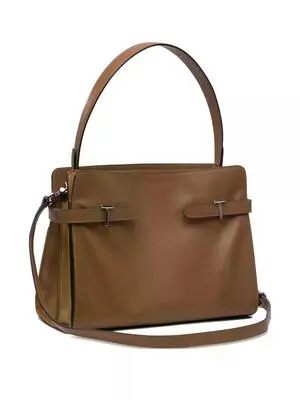 LE TANNEUR Leather Buckle Tote Bag