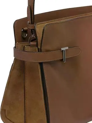 LE TANNEUR Leather Buckle Tote Bag