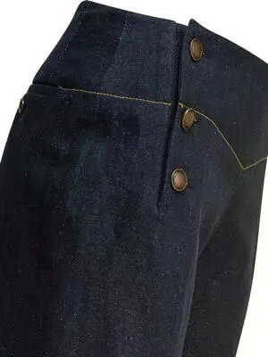 INES DE LA FRESSANGE PARIS Button-detailed High-waisted Trousers