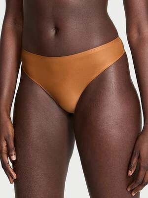 Victoria's Secret Body Victoria Flex Mid-rise Thong Panty - Brown