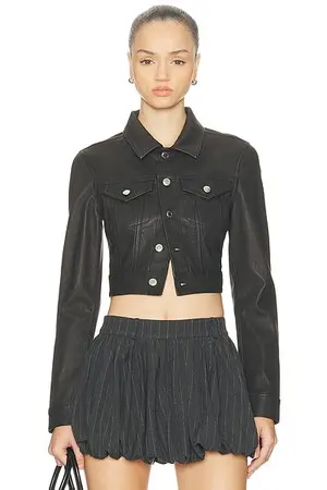 Alexander Wang Shrunken Trucker Jacket