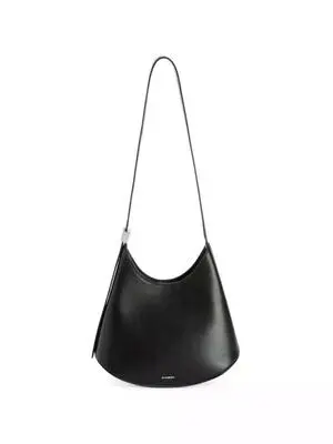 JIL SANDER Eldorado Studded Shoulder Bag - Black