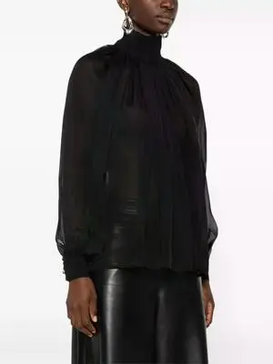 Elisabetta Franchi Embellished High-neck Blouse