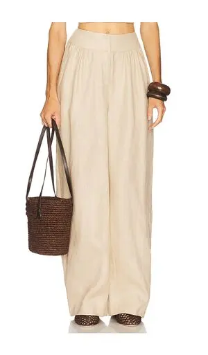 CAMILA COELHO Harlow Linen Pant