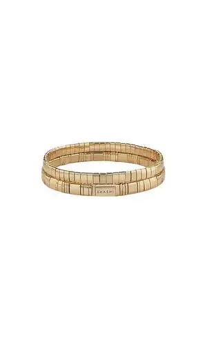 Shashi Tilu Fortknox Set Of Two Bracelets - Gold