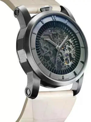 FOB PARIS Skeleton Automatic Watch - Silver