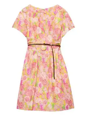 Prada Floral-print Mini Dress