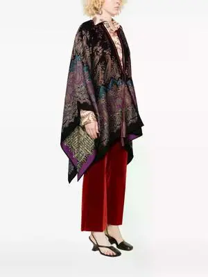 Etro Paisley-print Tasselled Poncho