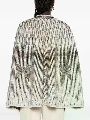 FORTE_FORTE Geometric-pattern Bow Jacket