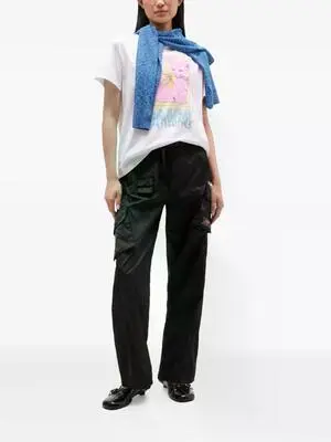 GANNI Kitty Cat-bow T-shirt