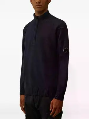 C.P. COMPANY Half-zip Lens Detail Sweater