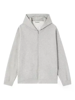 GANNI Teddy Zip Hooded Jacket