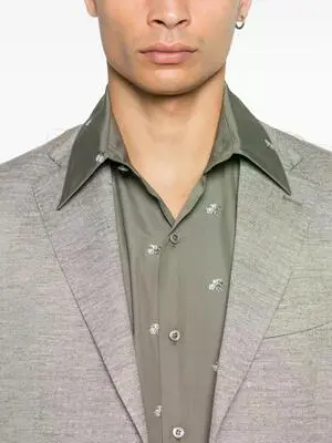Etro Two-button Patch-pocket Blazer - Grey