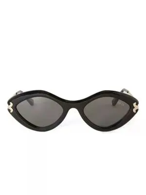 Emilio Pucci Geometric Frame Sunglasses - Black