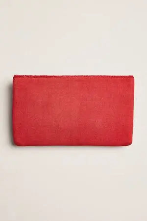 LISI LERCH Beaded Football Clutch - Red