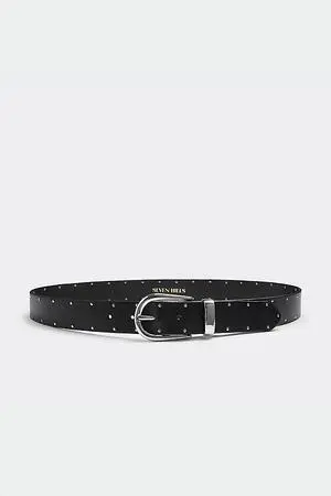 SEVEN HILLS Westside Studded Belt - Black
