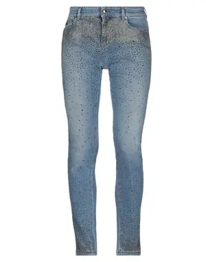 Versace Skinny Jeans With Crystal Embellishments