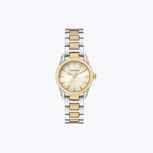 Tory Burch Small Miller Watch - Ivory/two-tone