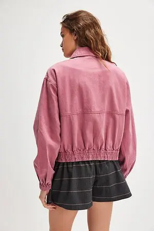 WE THE FREE,19/99 We The Free Birdie Track Jacket - Rose Raisin