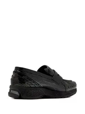NEW BALANCE Crocodile-effect Slip-on Sneakers - Black (001)