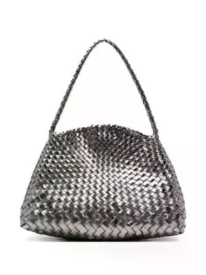 Dragon Diffusion Woven Leather Shoulder Bag