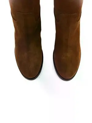 PAUL WARMER 75mm Kate Suede Knee-high Boots - Brown