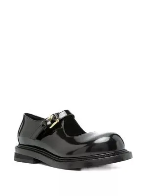 Moschino Buckle-fastening Patent-leather Pumps - Black