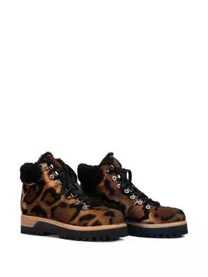 LE SILLA St. Moritz Leopard-print Trekking Boots